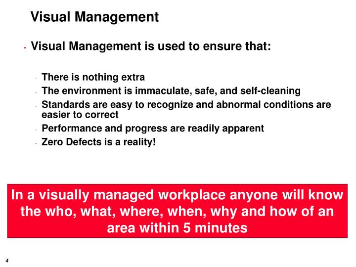 PPT - Visual Management PowerPoint Presentation - ID:230501