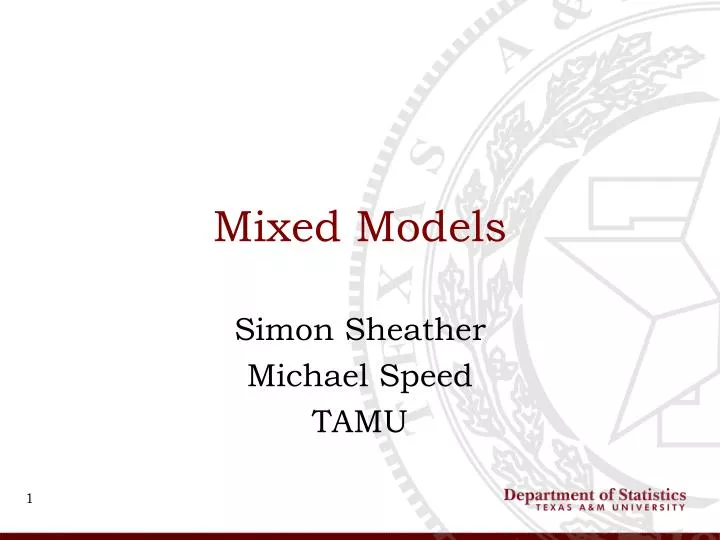 PPT - Mixed Models PowerPoint Presentation, free download - ID:230838