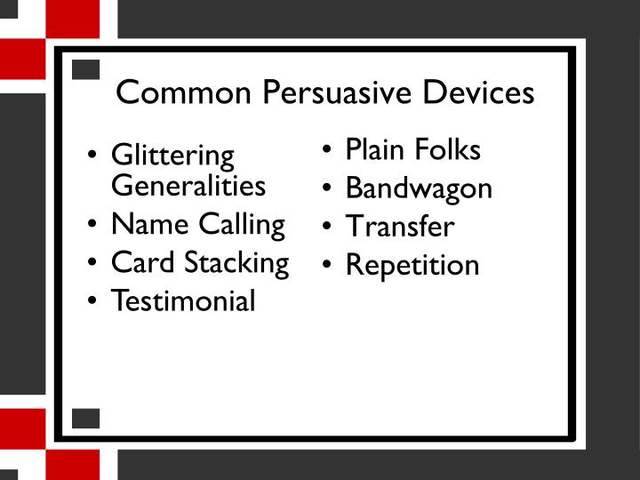 PPT - Persuasive Devices PowerPoint Presentation - ID:231018