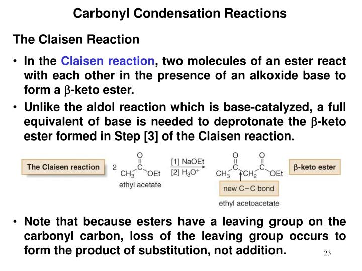 PPT - Carbonyl Condensation Reactions PowerPoint Presentation - ID:231123