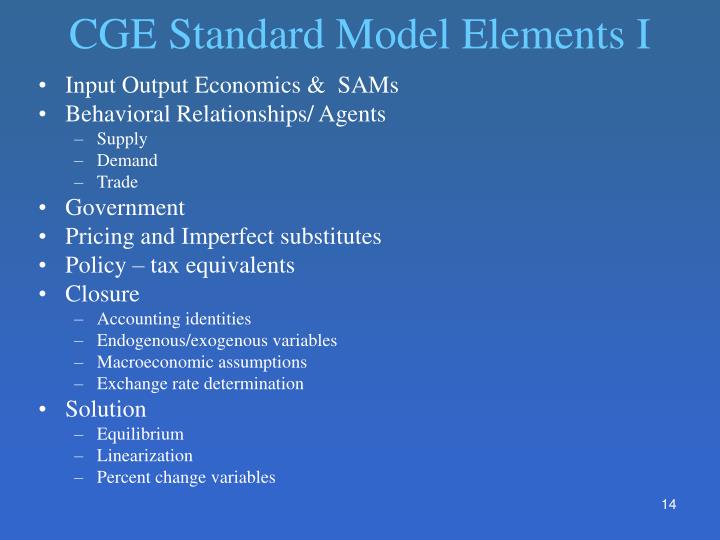 PPT - General Equilibrium Modelling and Trade Policy Analysis ...