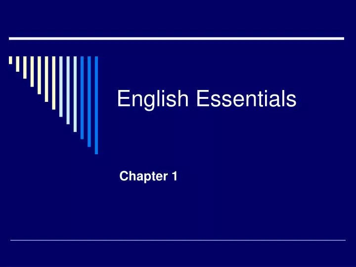 PPT - English Essentials PowerPoint Presentation, free download - ID:232588
