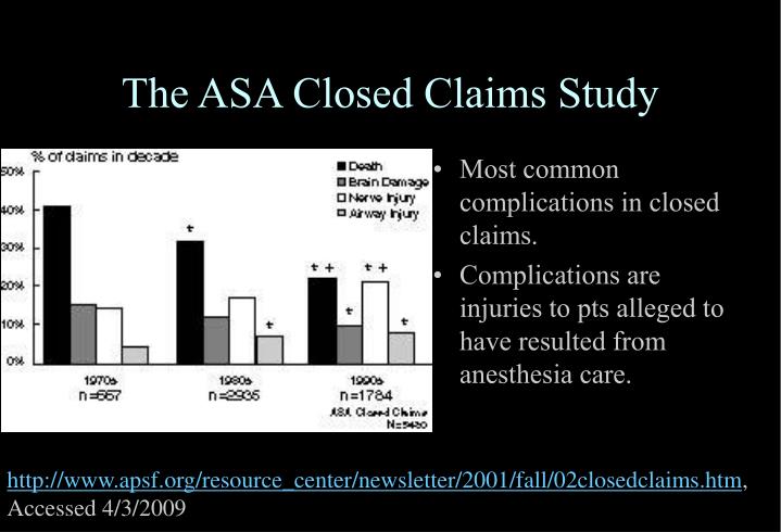 PPT - The AANA Foundation Closed Malpractice Claims Study PowerPoint ...