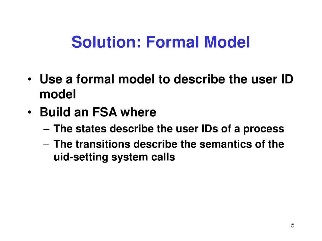 Ppt Setuid Demystified Examining The Api Of Security Operation In Os Using Formal Models 6478
