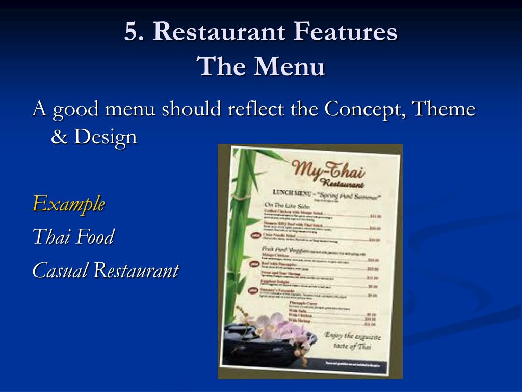 PPT - Features of a Restaurant Business PowerPoint Presentation, free ...