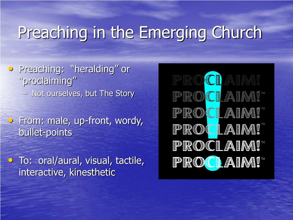 PPT - Worship in the Emerging Church: What Resonates with Post ...