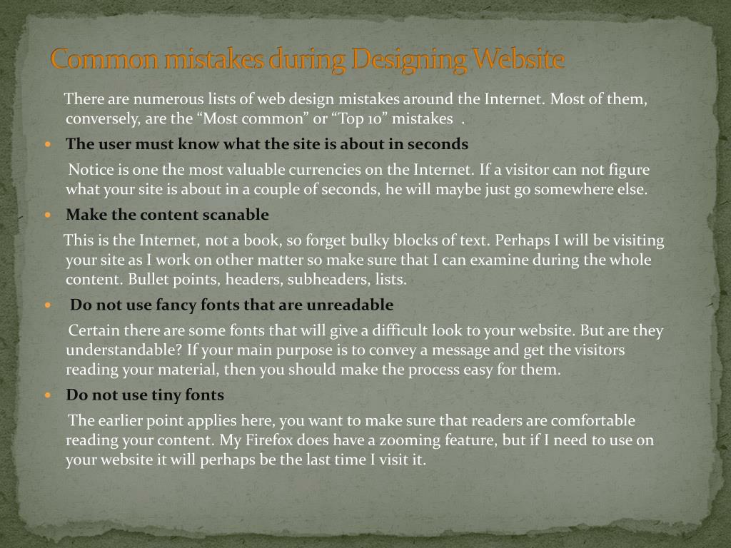 PPT - Web designing Issues PowerPoint Presentation, free download - ID ...