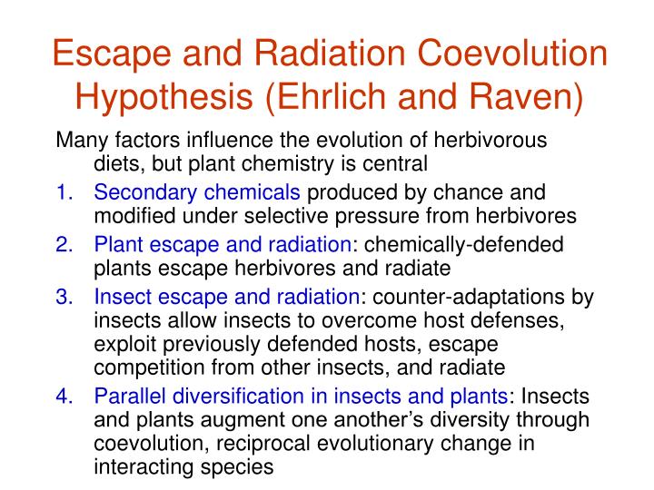 PPT - Coevolution: Evolutionary Interactions Between Herbivorous ...
