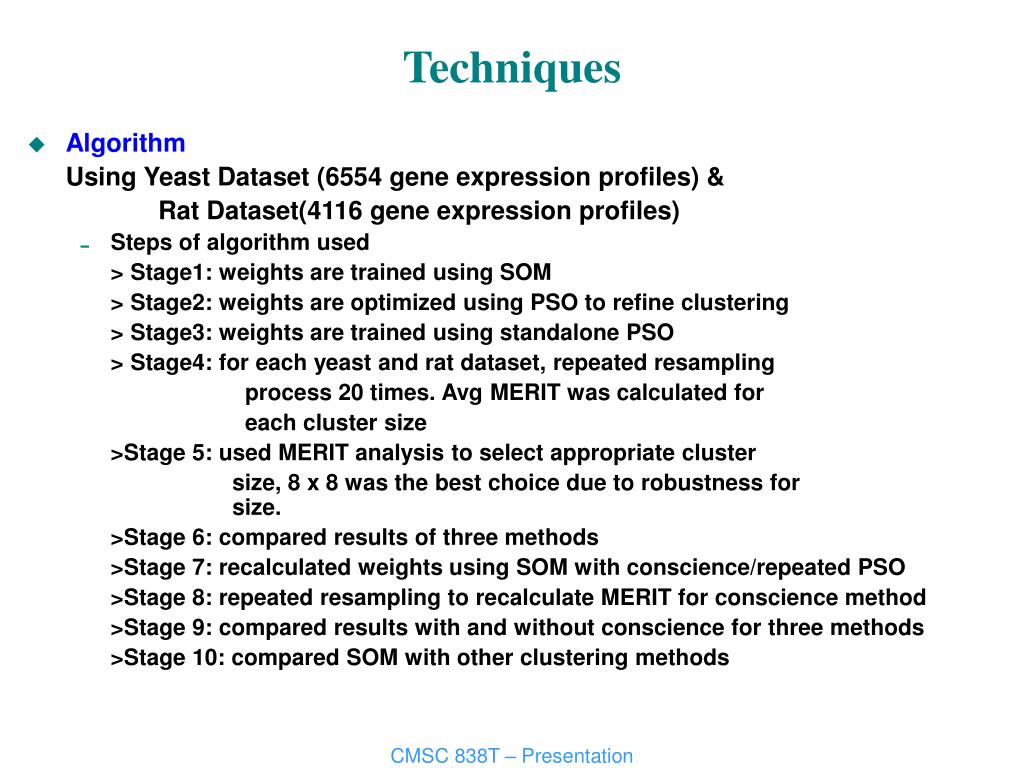 Ppt Gene Clustering Using Self Organizing Maps And Particle Swarm Optimization Powerpoint