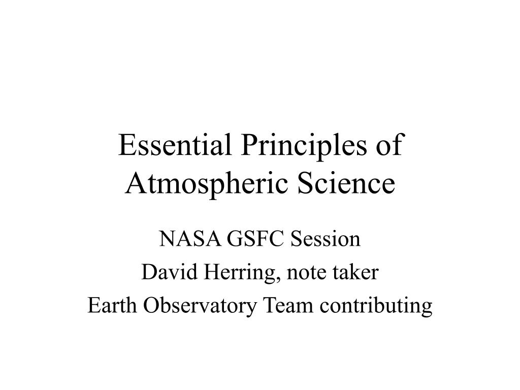 PPT - Essential Principles of Atmospheric Science PowerPoint ... PPT - Essential Principles of Atmospheric Science PowerPoint ...