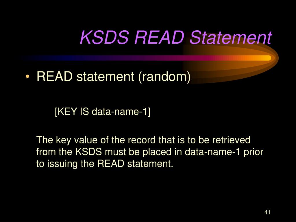 PPT - VSAM KSDS and COBOL PowerPoint Presentation, free download - ID ... PPT - VSAM KSDS and COBOL PowerPoint Presentation, free download - ID ...