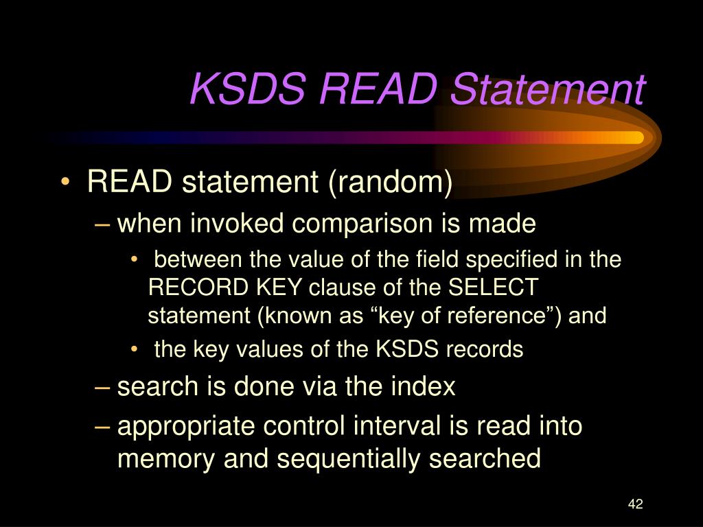PPT - VSAM KSDS and COBOL PowerPoint Presentation, free download - ID ... PPT - VSAM KSDS and COBOL PowerPoint Presentation, free download - ID ...