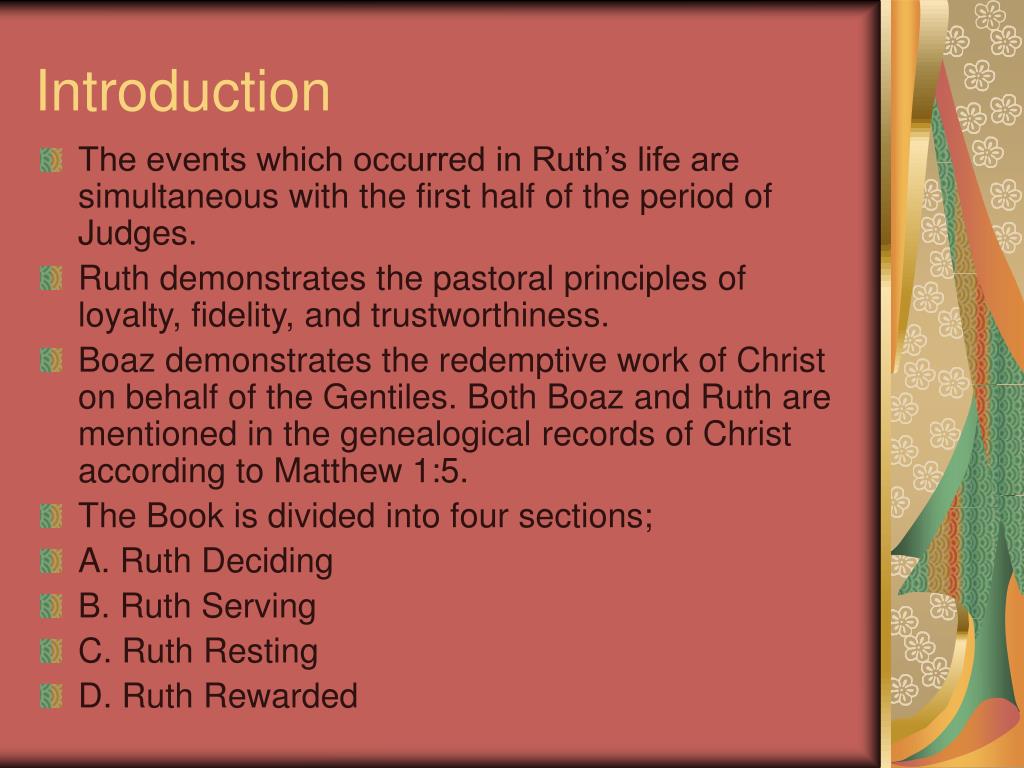Ppt The Book Of Ruth Powerpoint Presentation Free Download Id 237233