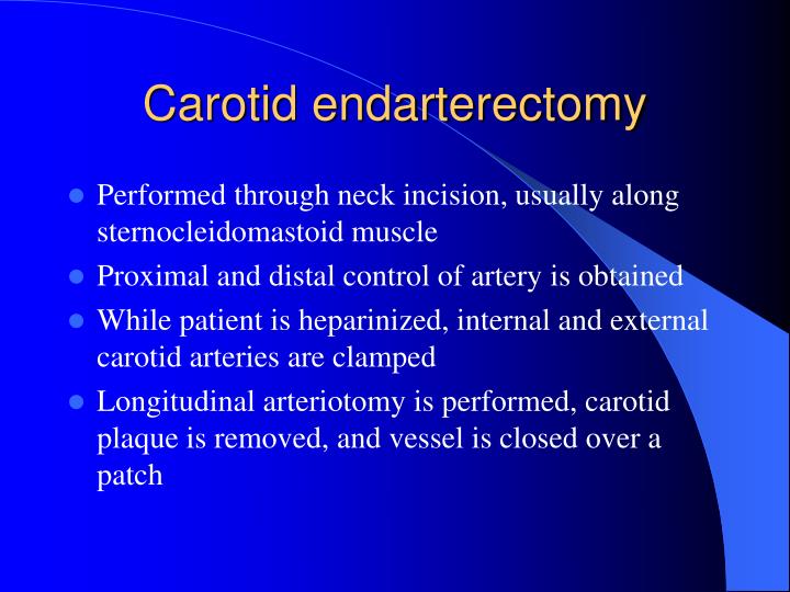 PPT - Carotid Vascular Disease: Treatment options using surgery and ...