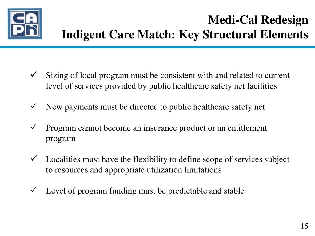PPT - Maintaining a Healthcare Safety Net for Indigent Californians ...