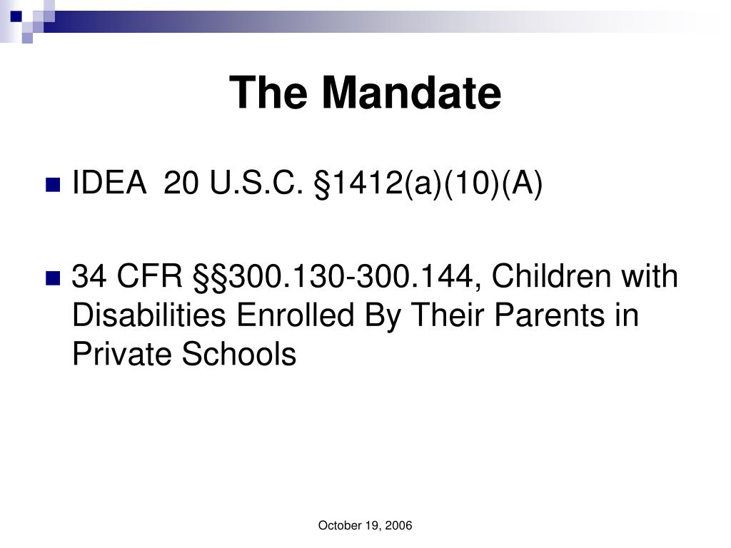 PPT - Children With Disabilities Enrolled by Their Parents in Private ...