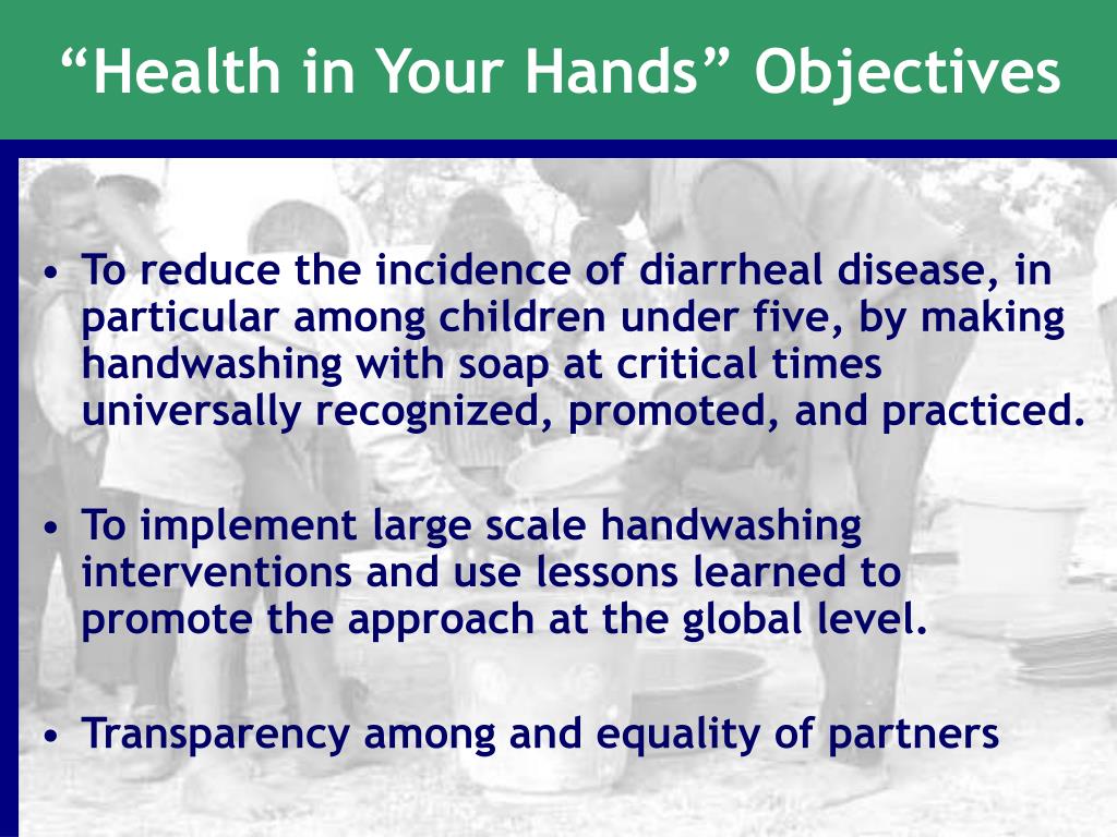 PPT - Public-Private Partnerships: A Handwashing and Hygiene Promotion ...