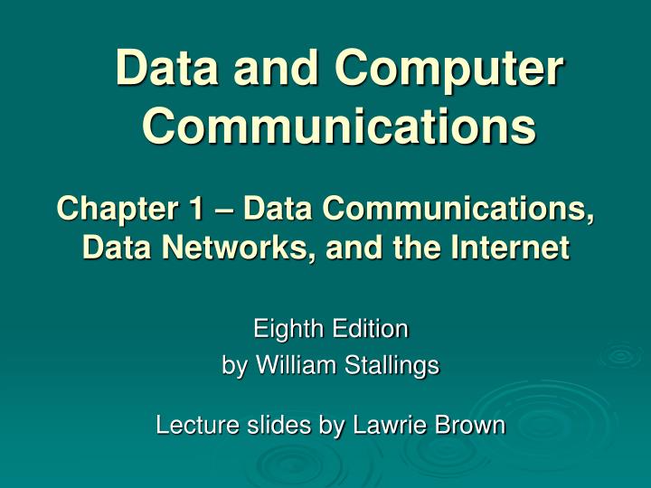 PPT - Data and Computer Communications PowerPoint Presentation, free ...