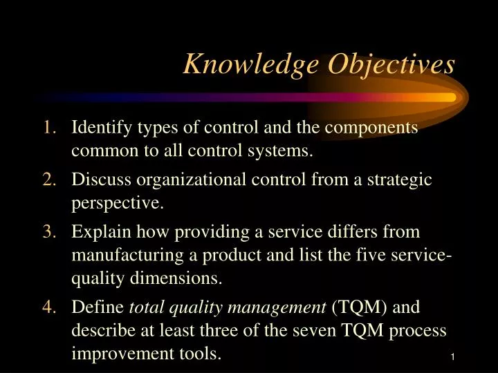 PPT - Knowledge Objectives PowerPoint Presentation, free download - ID ...