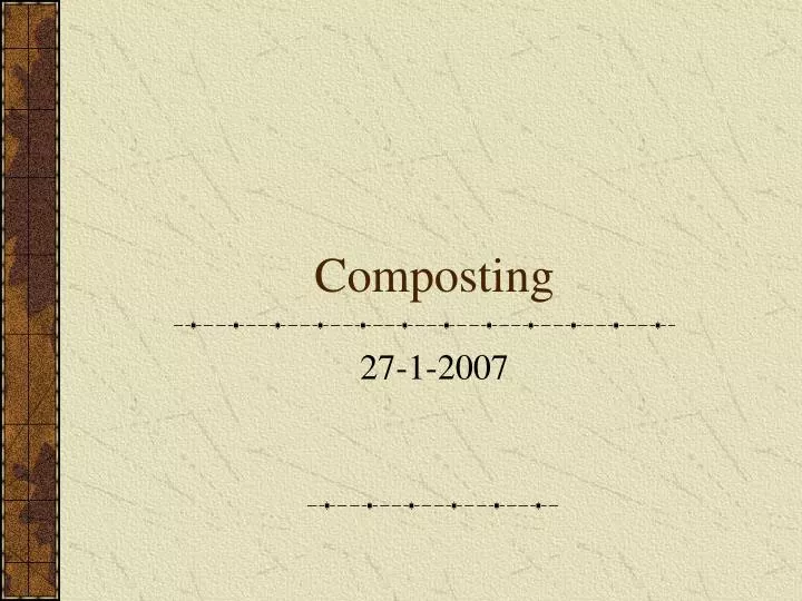 PPT - Composting PowerPoint Presentation, free download - ID:239642