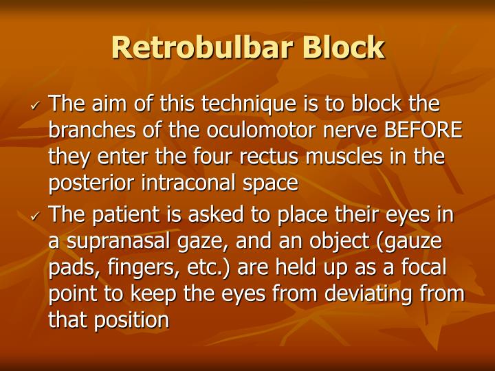 PPT - Peripheral Blocks 4 Eye Blocks and Airway Blocks PowerPoint ...