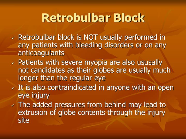 PPT - Peripheral Blocks 4 Eye Blocks and Airway Blocks PowerPoint ...