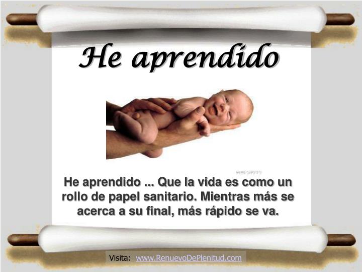 PPT - He aprendido PowerPoint Presentation, free download - ID:240281