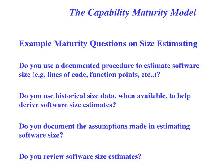 PPT - Capability Maturity Model Overview PowerPoint Presentation - ID ...