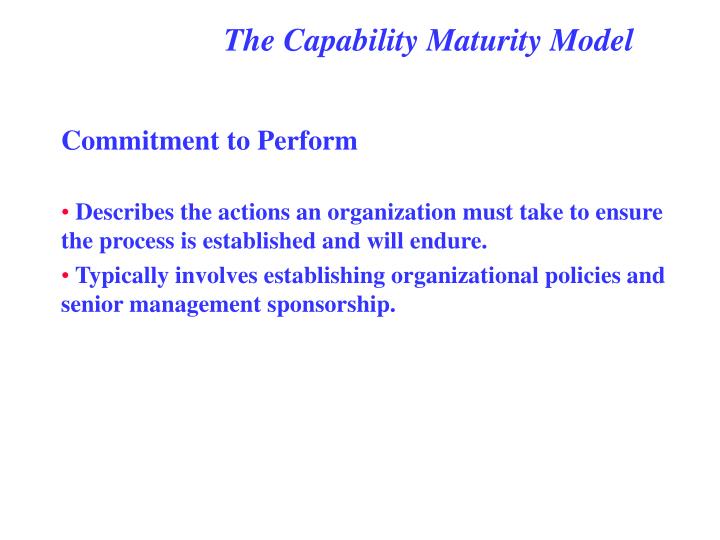 PPT - Capability Maturity Model Overview PowerPoint Presentation - ID ...