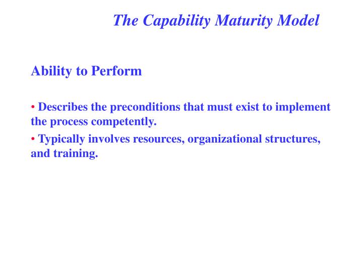 PPT - Capability Maturity Model Overview PowerPoint Presentation - ID ...