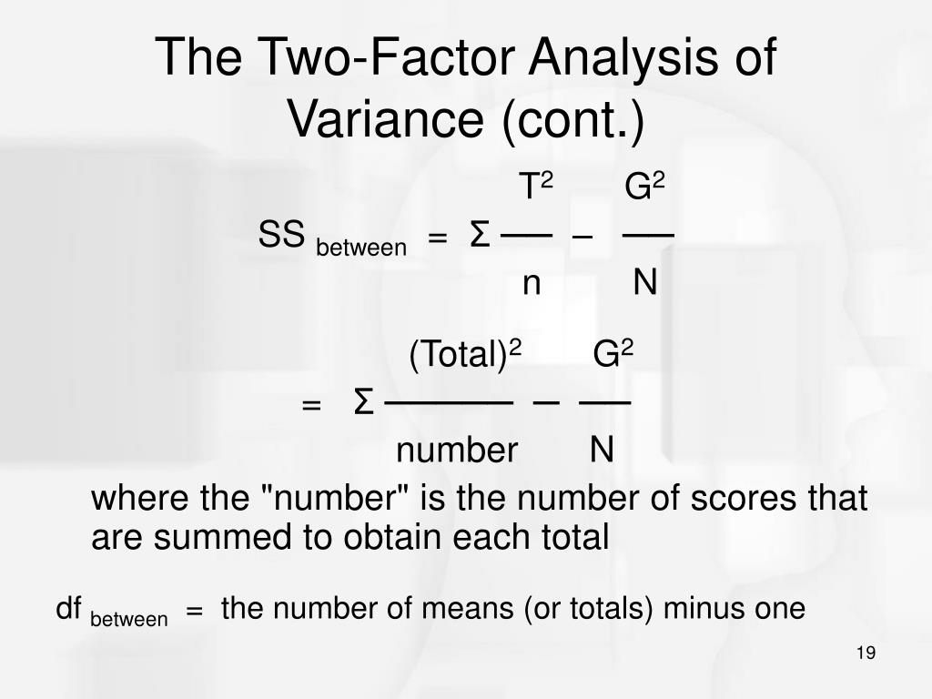 PPT - Chapter 15: Two-Factor Analysis of Variance PowerPoint ... PPT - Chapter 15: Two-Factor Analysis of Variance PowerPoint ...