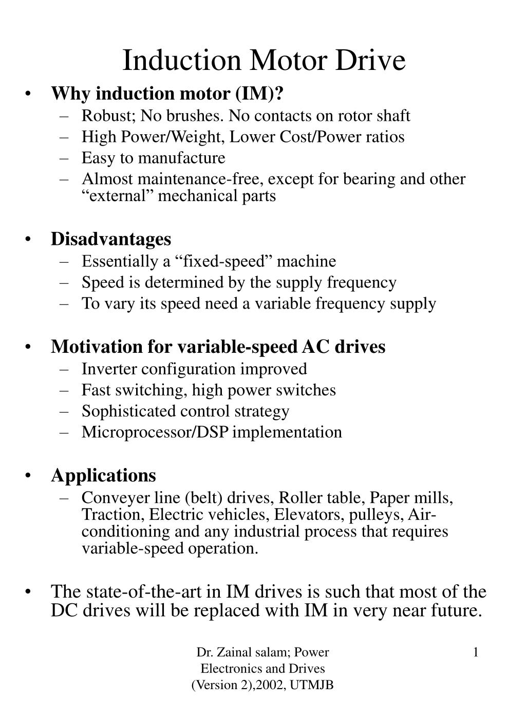 Ppt Induction Motor Drive Powerpoint Presentation Free Download Id 240937