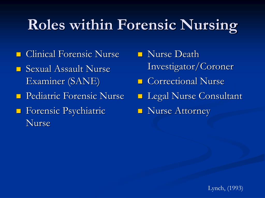 PPT - The Role of the Forensic Nurse in the Medicolegal Death ...