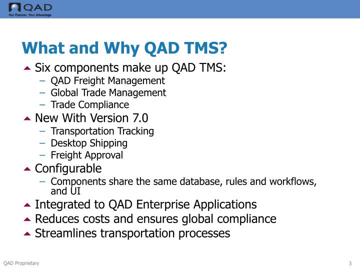 PPT - QAD Transportation Management System PowerPoint Presentation - ID ...