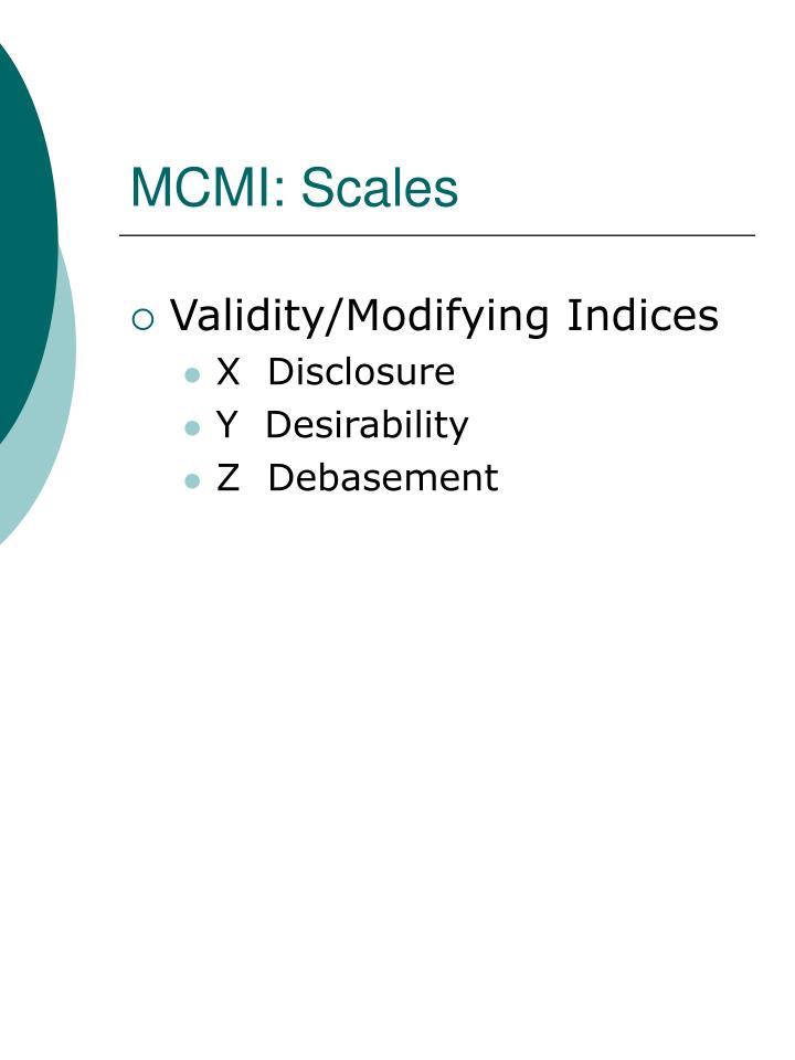 PPT - Millon Clinical Multiaxial Inventory III (MCMI-III) PowerPoint ...