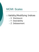 PPT - Millon Clinical Multiaxial Inventory III (MCMI-III) PowerPoint ...