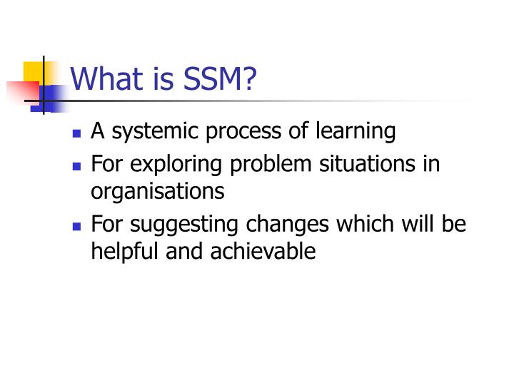 PPT - Systems Thinking and SSM PowerPoint Presentation - ID:242286