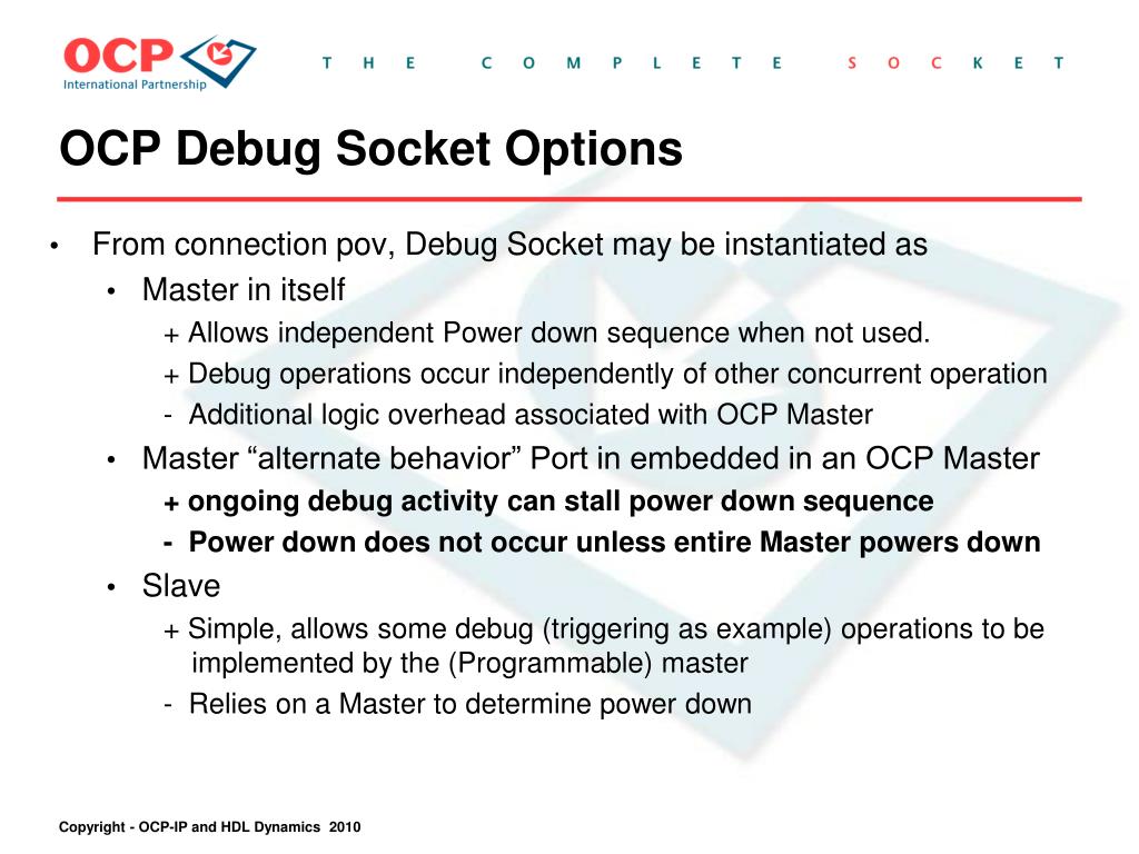PPT - Debug Considerations for OCP 3.0 Standards PowerPoint ... PPT - Debug Considerations for OCP 3.0 Standards PowerPoint ...