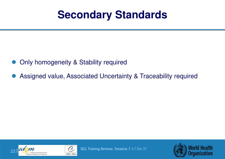 PPT - Pharmaceutical Reference Standards Part 2 PowerPoint Presentation ...