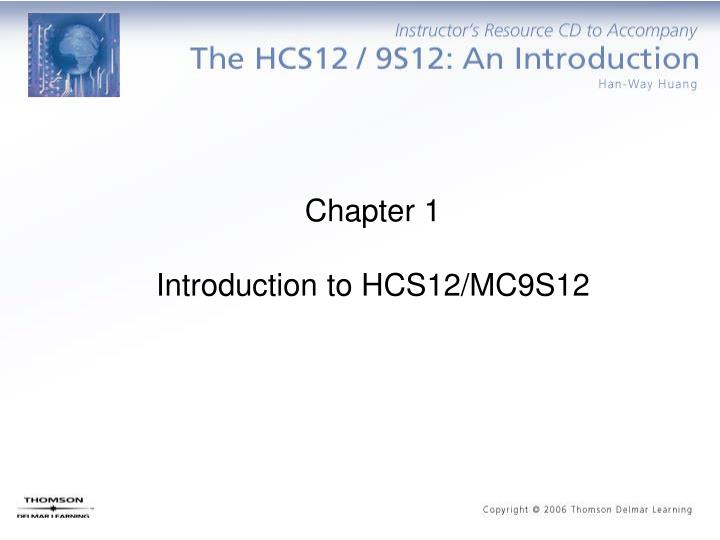 PPT - Chapter 1 Introduction to HCS12/MC9S12 PowerPoint Presentation ...