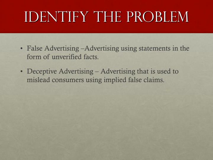 PPT - False & Deceptive Advertising PowerPoint Presentation - ID:243175