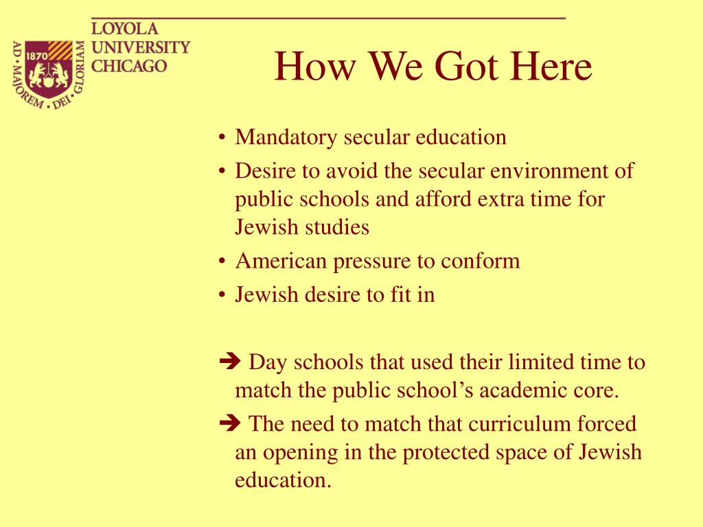 PPT - The Strictly Orthodox Jewish Day School: Directions for the ...