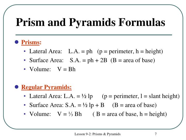 PPT - Prisms and Pyramids PowerPoint Presentation - ID:243334