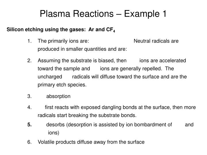 PPT - Lecture 8 – Plasma Etching PowerPoint Presentation - ID:243638
