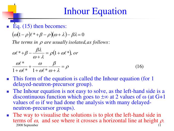 PPT - Kinetics With Delayed Neutrons PowerPoint Presentation - ID:244322