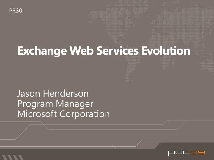 PPT - Exchange Web Services Evolution PowerPoint Presentation, free ...