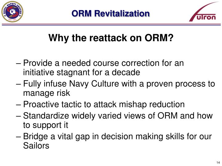 PPT - Operational Risk Management in the Navy PowerPoint Presentation ...