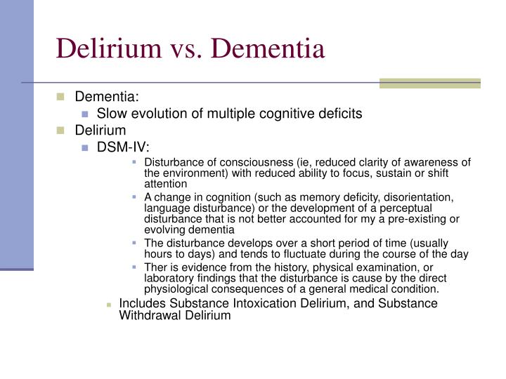 PPT - Delirium PowerPoint Presentation - ID:245580