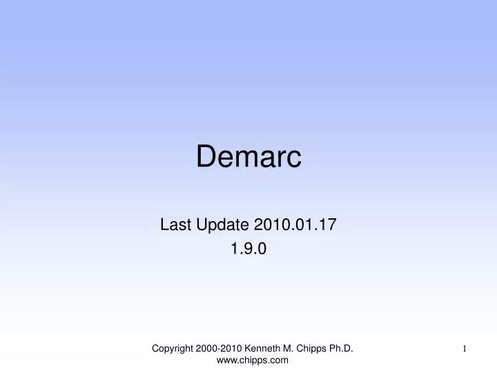 PPT - Demarc PowerPoint Presentation, free download - ID:245979