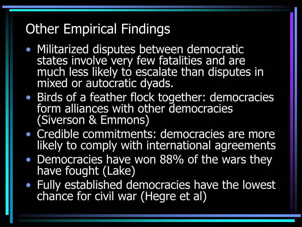 Ppt Democratic Peace Theory Powerpoint Presentation Free Download